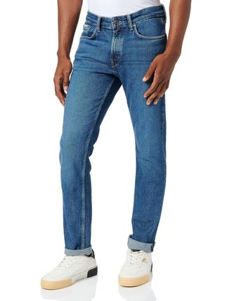 Marc O'Polo Denim Herren Jeanshose mit Stretch-Anteil Slim Fit, Blau (Multi/Dark Blue Black), W32/L32