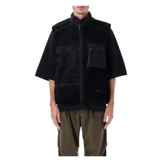 And Wander 54 Mix Boa Weste - - Jackets - Herren - Schwarzk - XL/2XL
