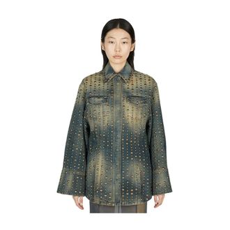 Blumarine Denim Jacke - - Jackets - Damen - Blau - XS