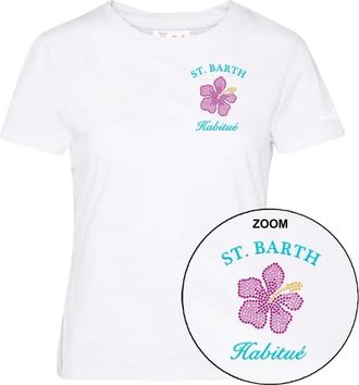 MC2 Saint Barth Femme, Tops, Blanc, Taille: 40 FR Emilie T-shirt