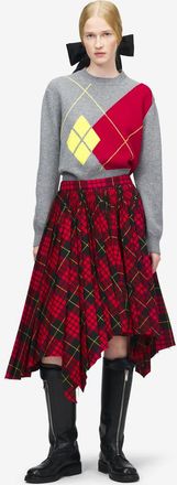 Alexander McQueen Asymmetrischer Rock mit MacQueen Tartan - Item 857550QJAF26120