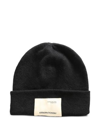 Frenckenberger bonnet &agrave; &eacute;tiquette - Noir