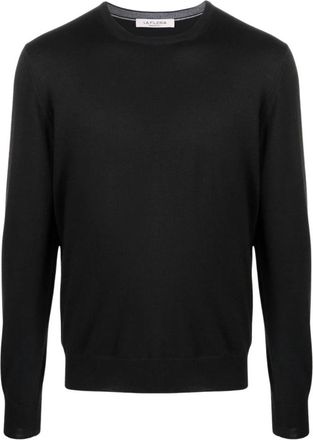 La Fileria Maglia in Lana Vergine - Homme - Pulls - Noir - Taille: 2XL