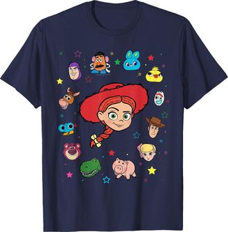 Pixar Disney and Pixars Toy Story Jessie Big Face Collage T-Shirt