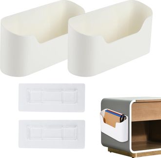 Generico Organizer f&uuml;r Schrankt&uuml;r: Set mit selbstklebenden Regalen, kein Bohren erforderlich, Organizer f&uuml;r K&uuml;chenschr&auml;nke und K&uuml;hlschrank, Korb f&uuml;r Badezimmer