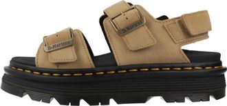 Dr. Martens Femme, Chaussures, Brun, Taille: 39 EU Zebzag Suede Platform Sandales