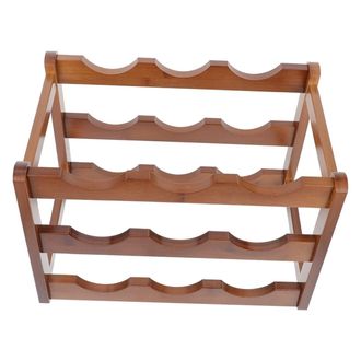 Aboofan Massives Holz Weinregal f&uuml;r Flaschen Stabiler Weinflaschen Organizer Eleganter Tisch weinhalter f&uuml;r Haushalt Bar und Wohnzimmer Glatte Oberfl&auml;che Lang