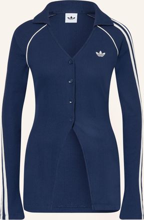 adidas Originals Adidas Originals Jerseyjacke Adidas Originals Button Down Waffle blau