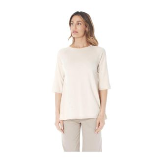 KANGRA Maglia lunga in cotone - - Knitwear - Damen - Beige - 4XL