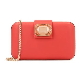 Kazar Abendhandtasche mit funkelndem Stein - - Bags - Damen - Rosa - ONE SIZE