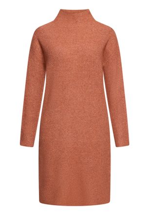 Cartoon Damen Strickkleid mit Stehkragen 44, Terra Cotta