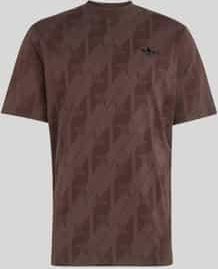 adidas Originals Regular Fit T-Shirt aus reiner Baumwolle mit Allover-Logo-Muster