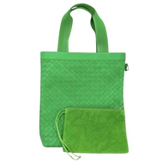 Bottega Veneta Sac cabas vintage Pre-owned - Femme - Pre-owned - Vert - Taille: ONE Size