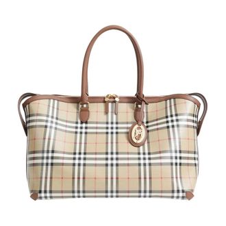 Burberry Femme, Sacs, Beige, Taille: ONE Size Sac cabas zipp&eacute; moyen