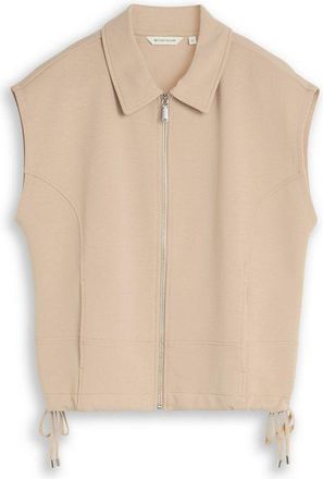 Tom Tailor Sweatshirt Strick & Sweatshirts Loose Fit Sweatweste mit Kragen