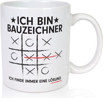 Generic L&ouml;sung Finden: Bauzeichner | Zeichner - Tasse Weiss - Kaffeetasse/Geschenk/Familie