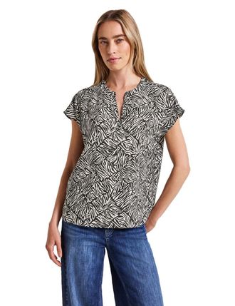 Street One Damen Bluse mit Minimal Print