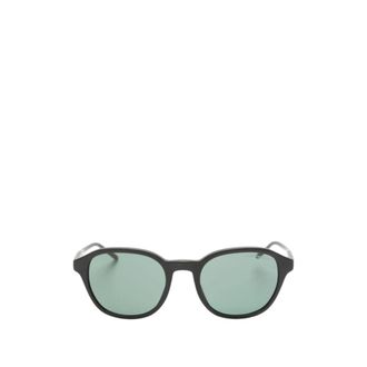 Emporio Armani Sonnenbrille mit rundem Rahmen - - Accessories - Herren - Schwarzk - ONE SIZE