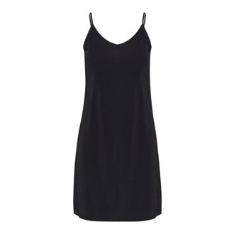 Cream Schwarzes Unterkleid mit verstellbaren Tr&auml;gern - - Dresses - Damen - Schwarzk - XL