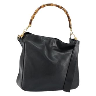 Gucci Pre-owned Vintage Lederhandtasche - - Pre-owned - Damen - Schwarzk - ONE SIZE
