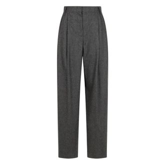 Emporio Armani Graue Seiden & Nylon Hose - - Trousers - Damen - Grau - XS