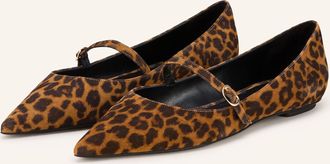 Stuart Weitzman Mary-Jane-Ballerinas Emilia braun