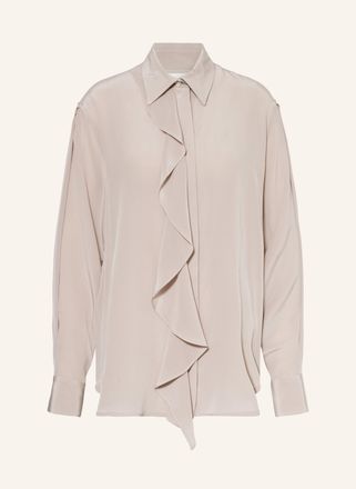 Victoria Beckham Hemdbluse Aus Seide Mit Volants pink