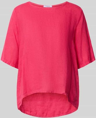 Zabaione Relaxed Fit Leinenbluse mit 1/2-Arm Modell Pa44ulaa