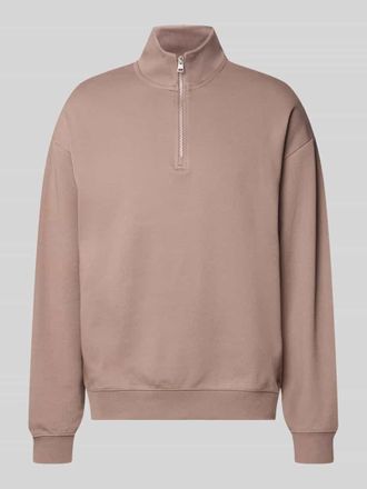 HUGO BOSS Regular Fit Troyer aus Baumwoll-Mix Modell Dalizip