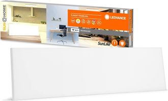 Ledvance SUN@HOME Deckenleuchte LED, WIFI Wandleuchte weiß 35W dimmbar, 3250 Lm, 2200-5000k, 120cmx30cm, CRI>95, SUN@HOME mit Alexa, google, App steuerbar, Sma