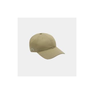 Lacoste Casquette en coton avec logo lat&eacute;ral - kaki