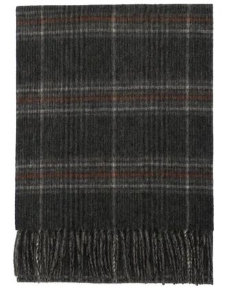 Barbour Reversible Wool Scarf - Gray