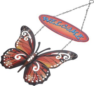 Cabilock Toyvian Vintage T&uuml;rschild Willkommen H&auml;ngende Dekoration aus Langlebigem Material f&uuml;r Haus und Gesch&auml;ft Kreative Wandkunst Einfach zu Verwenden und At