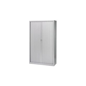 Pierre Henry Armoire haute &agrave; rideaux monoblocs Generic 198 x 120 cm alu-alu