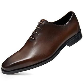 Generic Chaussures Oxford for Hommes, Chaussures Derby &agrave; Lacets, Bout carr&eacute; Bruni, Cuir, Semelle en Caoutchouc antid&eacute;rapante, Talon Bloc, Tige Basse, Affaires