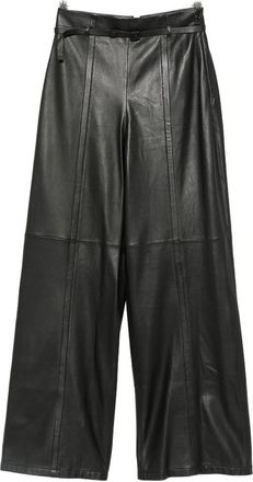 Emporio Armani Lederhose - Schwarz