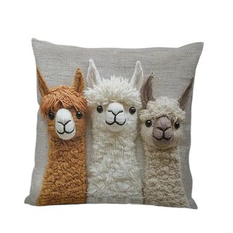 Generico Kissenbez&uuml;ge mit Tiermotiv, 45 x 45 cm, weich, aus, dekorativ und waschbar, f&uuml;r Sofa, Schlafzimmer, Wohnzimmer, B&uuml;ro, Landhaus oder Studentenwohnheim