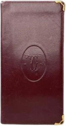 Cartier Porte-cartes Pre-owned - Femme - Pre-owned - Rouge - Taille: ONE Size