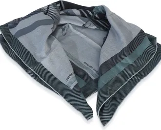 Herm&egrave;s Mens Ciel Chine Cheval A La Couverture Cashmere Silk Scarf 100 Blue Scarves-Wraps Scarves/wraps