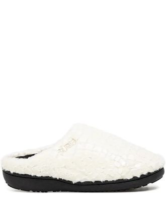 Subu chaussons en fourrure artificielle - Blanc