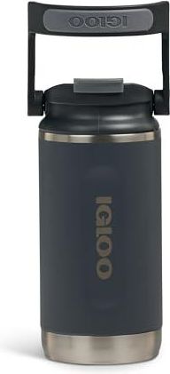 Igloo Tumbler 12 - Bouteille isotherme en inox 340 ml, anthrazite. &Eacute;tanche, compatible boissons gazeuses, lavable au lave-vaisselle. Sans BPA, parfaite pour
