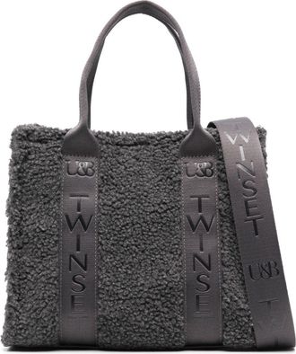 Twin-Set sac en fourrure artificielle - Gris