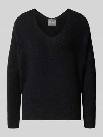 Mos Mosh Strickpullover aus Woll-Mix mit V-Ausschnitt Modell THORA