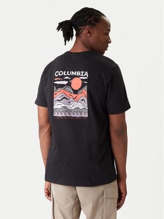Columbia T-Shirt Explorers Canyon 2036451 Schwarz Regular Fit