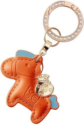 Generico Breloque pour sac &agrave; dos de cheval | Accessoires de mode chinois de bon augure 2026 | Porte-cl&eacute;s chinois en cuir pour d&eacute;coration de cheval - pour festi