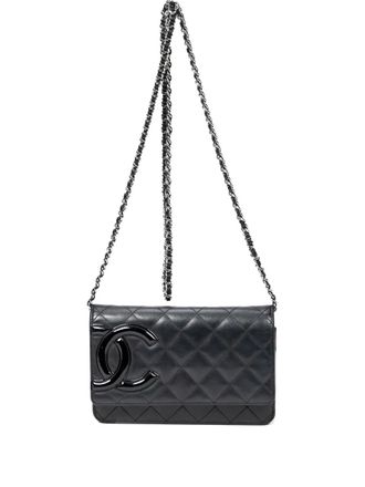 Chanel portefeuille matelass&eacute; Cambon Ligne (2012) - Noir