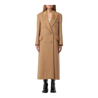 Max Mara Klassischer kamelfarbener zweireihiger Mantel - - Coats - Damen - Braun - S