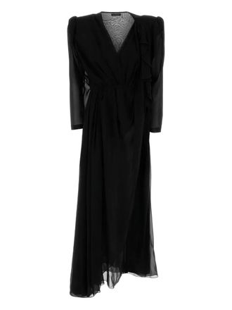 Balenciaga robe &agrave; design asym&eacute;trique - Noir
