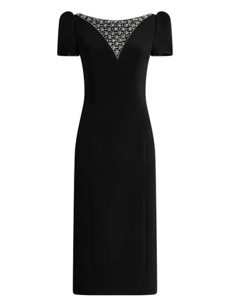Jenny Packham robe Adeline &agrave; manches bouffantes - Noir