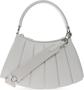 Lacoste Petit Sac Lenglen en Cuir - Femme - Sacs - Blanc - Taille: ONE Size